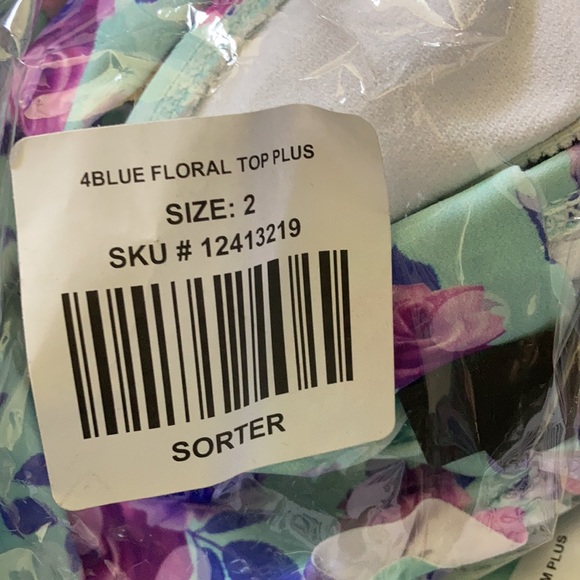 Hot Topic | Swim | Nwt Pinup Floral Bikini High Waist Halter 2x | Poshmark